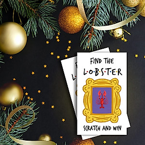 Haizct 50 Pack Find The Lobster Bridal Shower Scratch Off Game Cards for Country Wedding, Bridal Shower, Bachelorette Party Game, Wedding Shower Ideas, Baby Showe