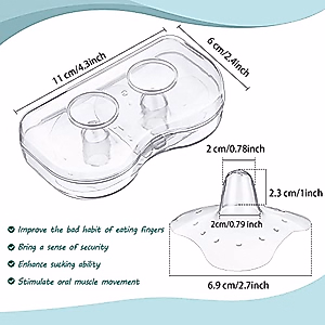 12 Pieces Nipple Shields 20 mm Contact Nipple Protector Breastfeeding Everters with Clear Carrying Case Silicone Nipple Extender Made Without BPA for Latch Difficulties or Flat or Inverted Nipples