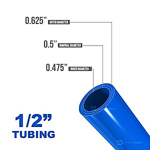Starter Kit for 1/2-In Pex with Crimper & Cutter Tools - Set includes Brass Elbow & Coupling Fittings, Cinch Clamps, Half Clamps, and 2 Rolls of 1/2-In X 100ft PEX Tubing