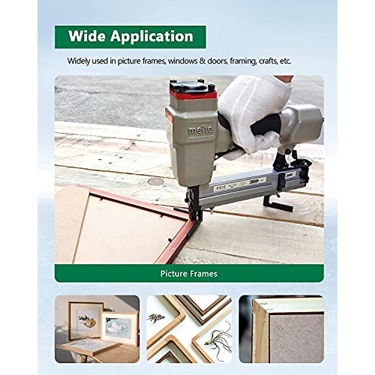 meite V-Nailer Series V1015B Picture Frame Joiner or Picture Frame Nailer (Size 9/32-Inch to 19/32-Inch)