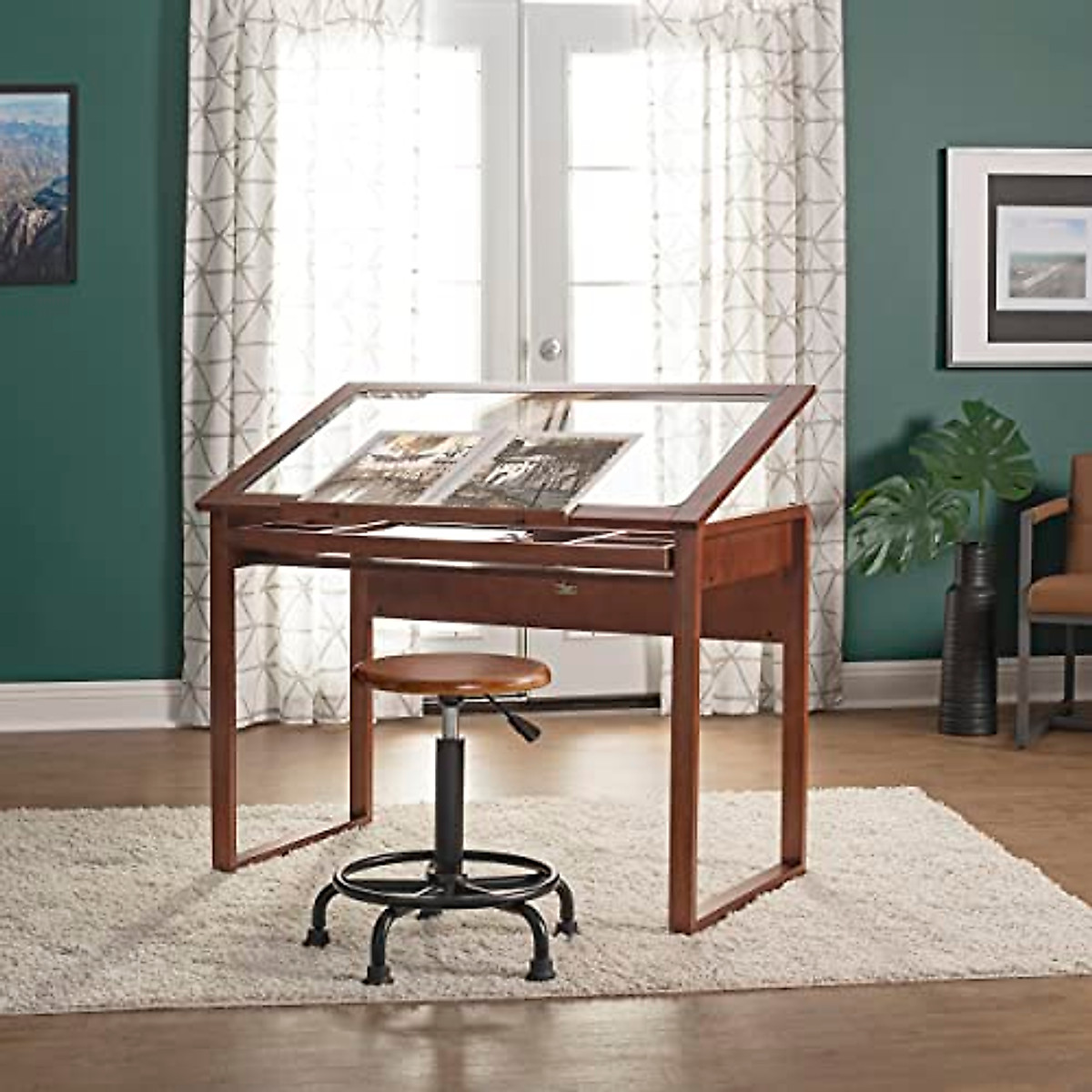 Studio Designs 13307 Retro Stool, Rustic Oak