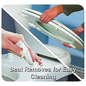 Mayfair 83EC 000 NextStep Child/Adult Built-in Potty Seat with Lift-Off Hinges, Multi, Round