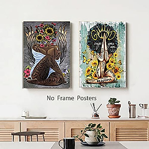 African American King And Queen Wall Art Decor Afro Women Portrait Abstract Canvas Paintings Pictures Prints Bathroom Artwork Posters For men Wall Bedroom Decor For Couples Living Room (No Frame Black Woman, 16x24in(40x60cm))