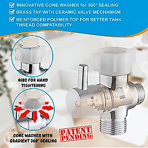 AVAbay Handheld Bidet Sprayer for Toilet - Jet Sprayer for Toilet - Adjustable Water Pressure - Easy to Install Toilet Water Sprayer - Bidet Attachment for Feminine Wash and Cloth Diaper Sprayer