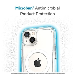 Speck Clear iPhone 15 Plus & 14 Plus Case - Slim, Built for MagSafe, Scratch Resistant & Drop Protection Clear Phone Case - Anti-Yellowing - 6.7 inch iPhone Case - Dual Layer - GemShell