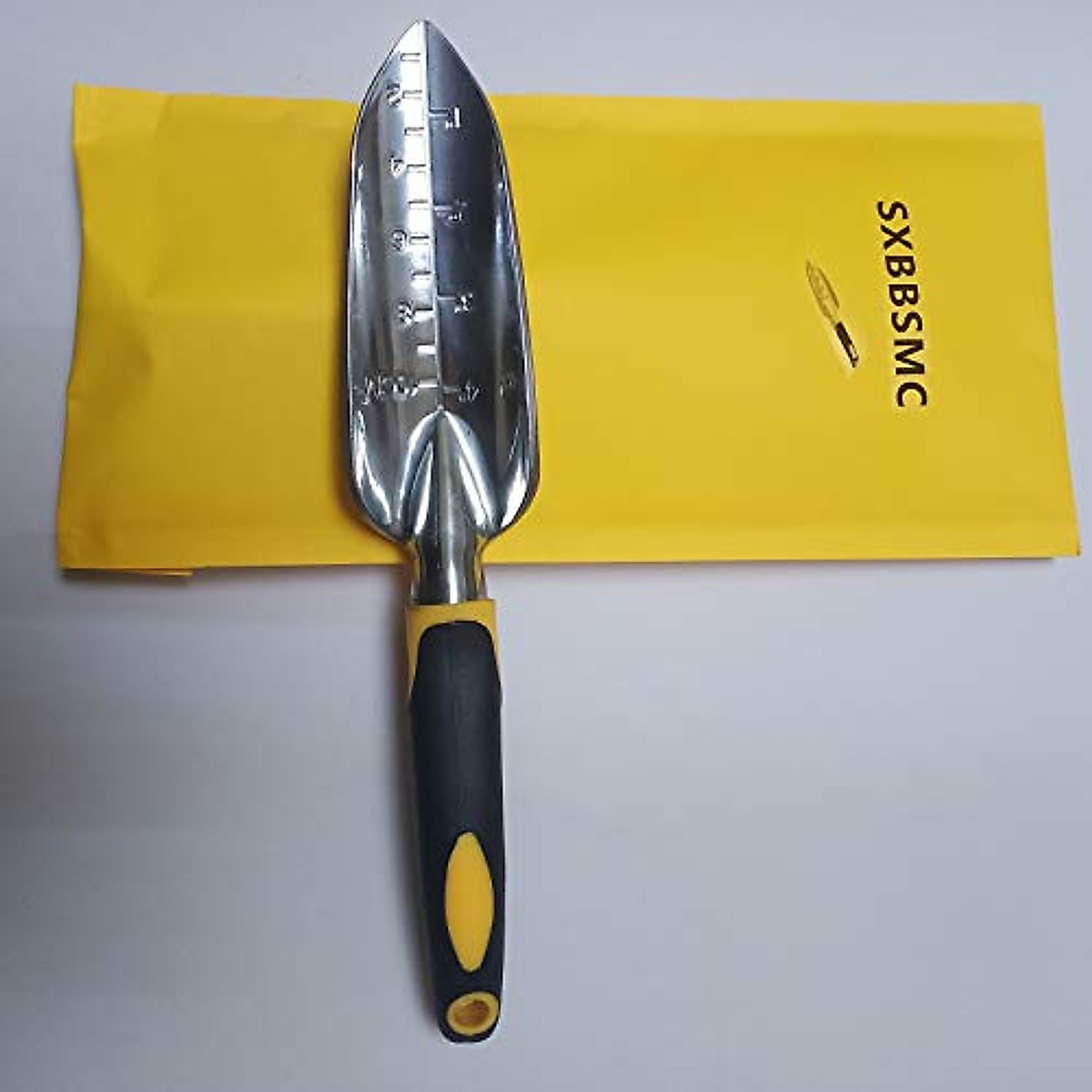 SXBBSMC Garden Trowel, Hand Shovel, 1 Piece Cast-Aluminum Heavy Duty with Soil Depth Mark Gardening Hand Tool, Small Professional Hand Trowel for Women Men Kids Digging Planting