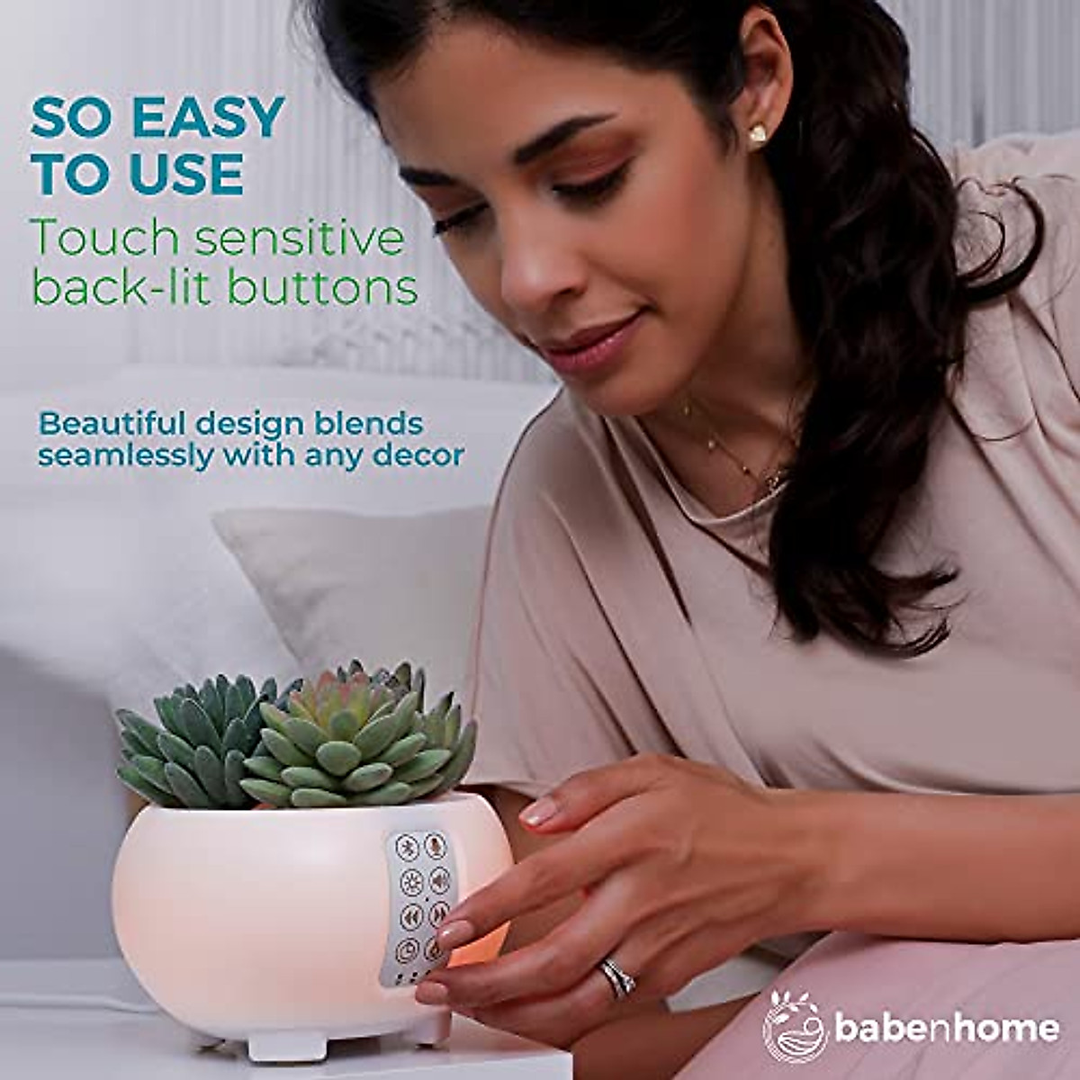 Oasis 3-in-1 White Noise Machine for Adults, Kids & Baby Sleeping – Must Haves Sleep Sound Machine with Baby Shusher White, Pink, Gray, Brown Noise, Music & Nature Sleep Sounds for Deep Restful Sleep