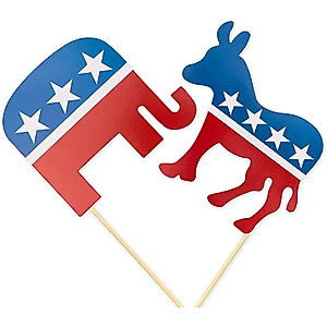 Election Day Party Photo Booth Prop Kit (30 Pieces)