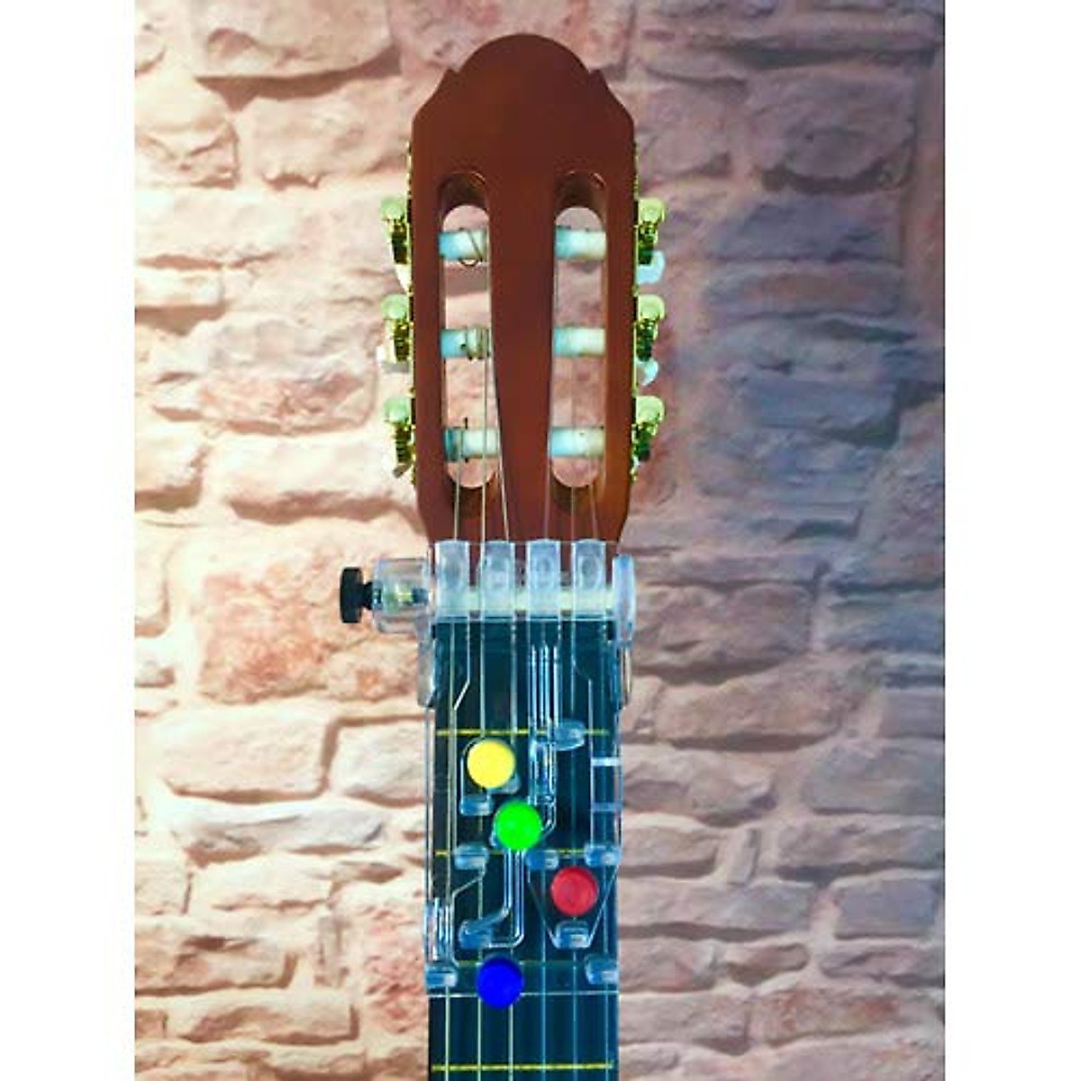 CLASSICAL Guitar Chord Buddy Learning System Teaching Aid with True Tune Clip-on Chromatic Tuner for Nylon-String, Wide-Neck Classic Guitars ChordBuddy Combo