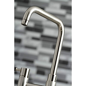 Kingston Brass KS8288DKLBS Concord Bridge Kitchen Faucet, Brushed Nickel