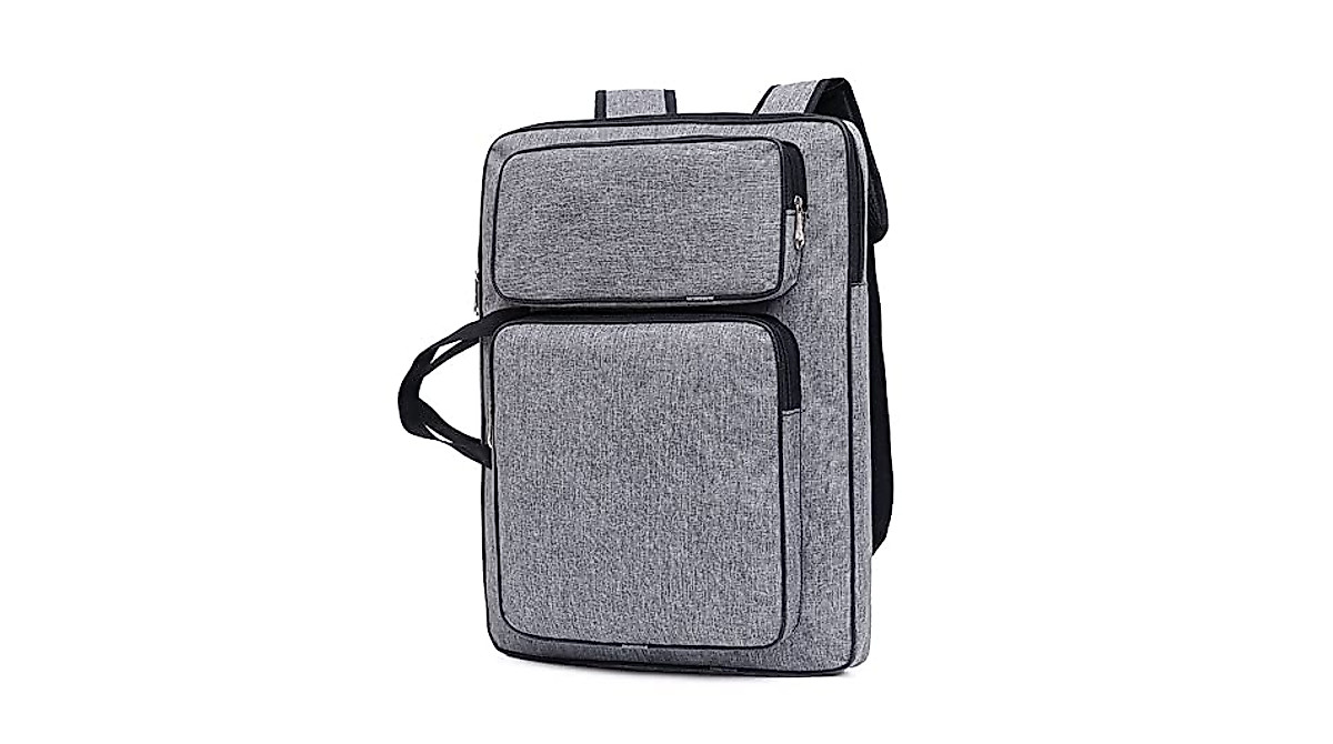 A3 Art Portfolio Bag Waterproof Canvas Carry Case for Artists