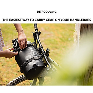 AEROE Spider Handlebar Cradle Bike Bag Carrier, Front Bike Rack Fits all Mountain, Gravel, Road and Electric Bikes, Easy to Install and Use, Carry any type of Front Roll Dry Bag, Bag, Tent up to 11lbs