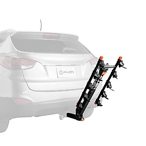 Allen Sports Deluxe Quick Install 5-Bike Hitch Rack, Model 1550RR, Black