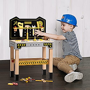 Modern Velvet Couch with 2 Pillow Plus A Classic Wooden Workbench