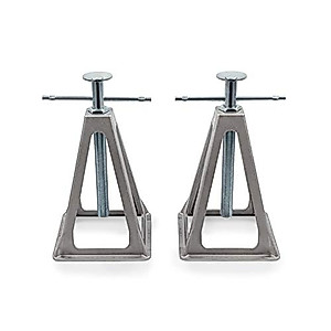 Camco 44561 Olympian Aluminum Stack Jacks, Stabilize and Level Your RV Or Camper - 2 Pack