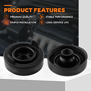 GoaMotors 2 Pcs Headlight Dust Cover 80mm Headlight Cap Rubber Seal with 20mm Hole for LED Conversion Kit