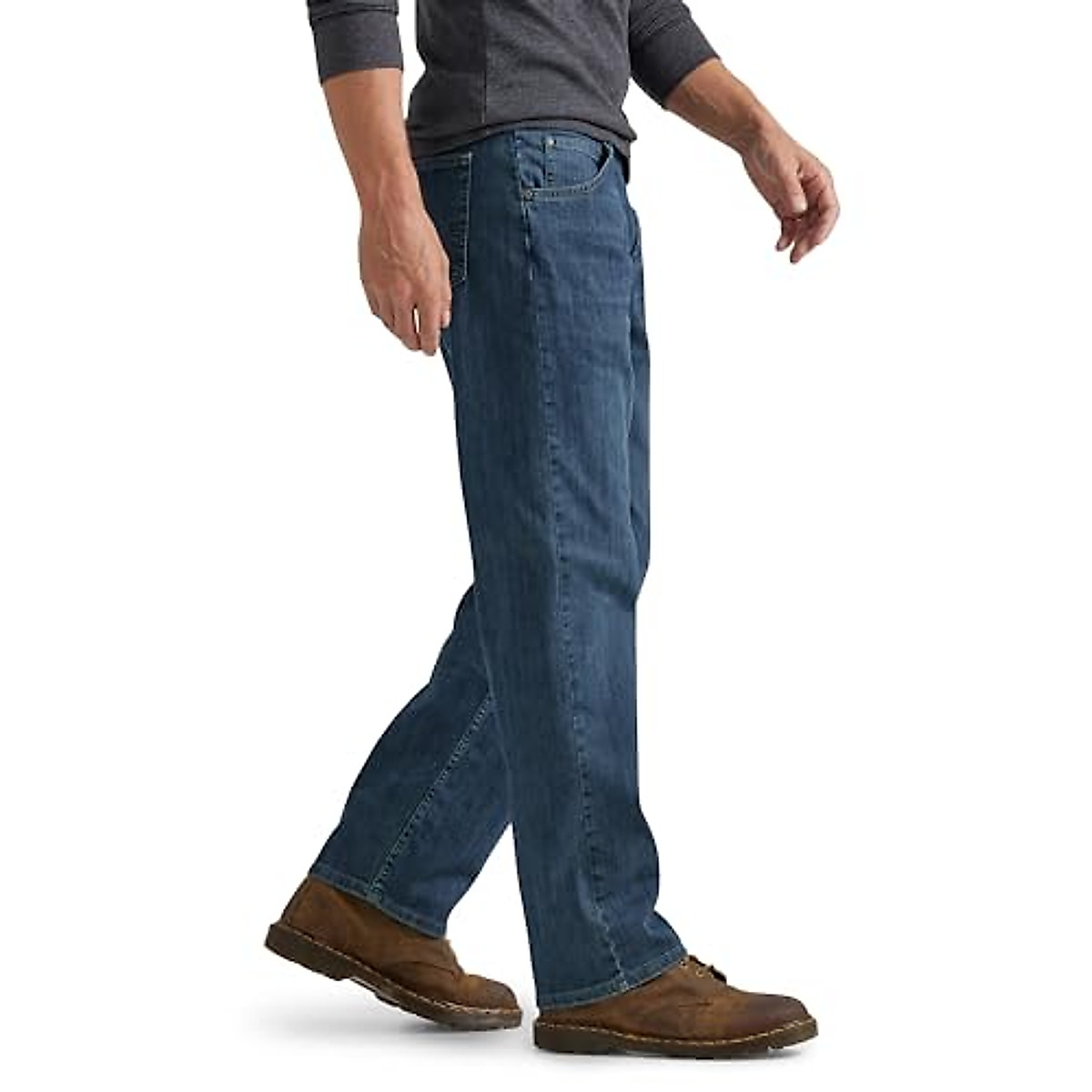 Wrangler Authentics Men's Classic 5-Pocket Relaxed Fit Flex Jean Slate Flex 34W x 30L