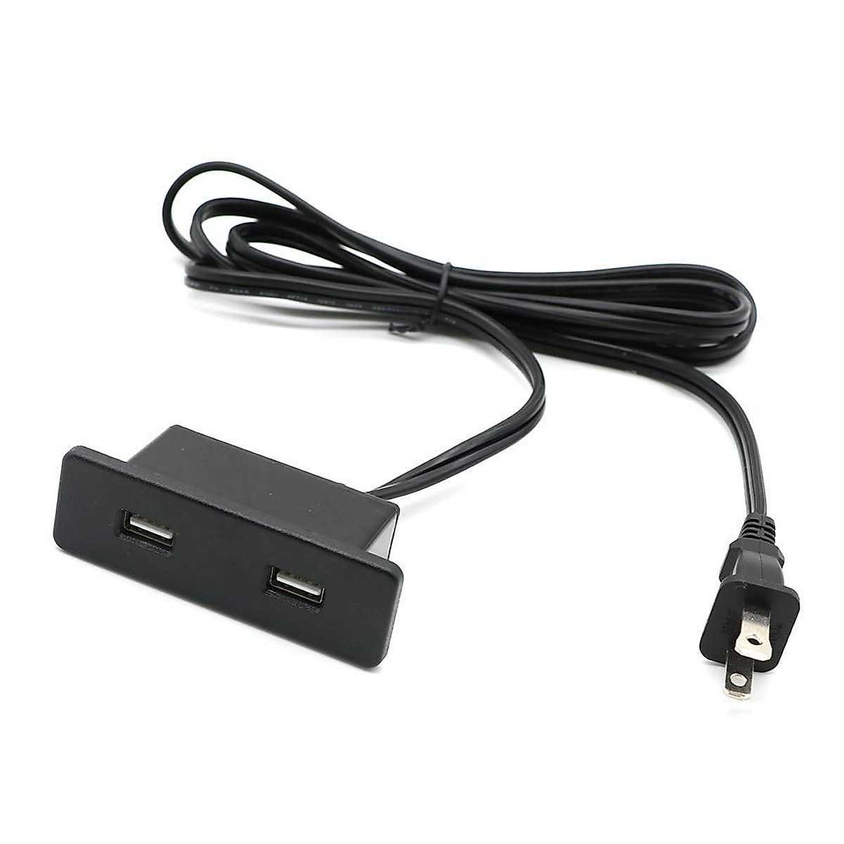 Powered USB Hub Socket Recessed USB Power Outlet Power Gromment 2 USB 2.1A Mounted into Bed Desk Table