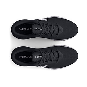 Under Armour Women's Charged Escape 4 Running Shoe, (002) Black/Black/White, 8