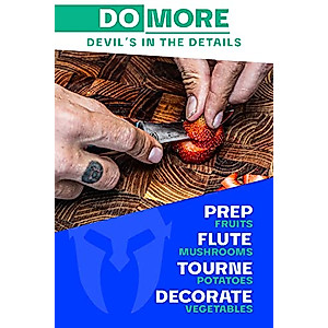 Dalstrong Tourne Peeling Paring Knife - 2.75" - Gladiator Series Elite - Forged German High-Carbon Steel - Sheath Included - NSF Certified