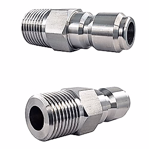 Ultimate Washer 18717 Pressure Washers Stainless Male Nipple, 3/8-Inch, 2-Pack, Replaces Legacy 89222220