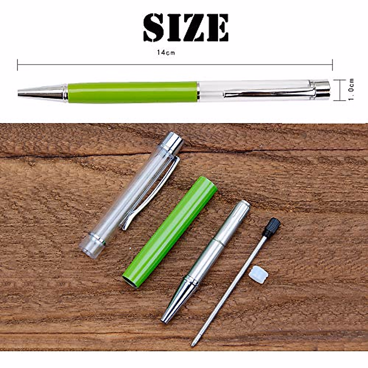 27 PACK Colorful Empty Tube Floating DIY Pens,Building your favorite Liquid Sand Pens Gift