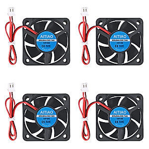 AITIAO 4Pcs 5020 Brushless Cooling Fan Computer Case Fan DC 12V 50mm 50mm 20mm Quiet Muffin Fan Oil Bearing High Speed Cooling Fan for 3D Printer CPU Coolers DIY Cooling Ventilation Projects