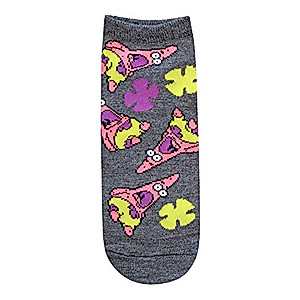 Hyp Spongebob Squarepants and Patrick Juniors/Womens 5 Pack Ankle Socks