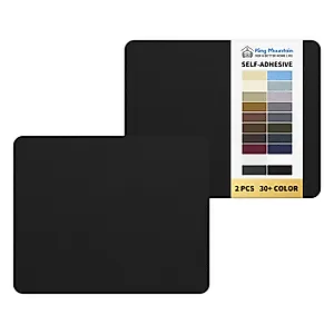 Fabric Repair Patch,9x11 inch 2 PCS of Self-Adhesive Canvas Fabric Patches,Suitable for Repair and Upholstery of Various Fabrics,for Damaged Sofas,Tents,Suitcase,Car Seats.(Black,Waterproof)