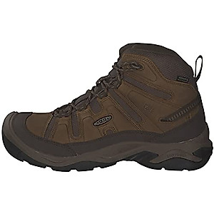 Keen Men's Circadia Mid Height Comfortable Waterproof Hiking Boots, Bison/Brindle, 10.5 Wide