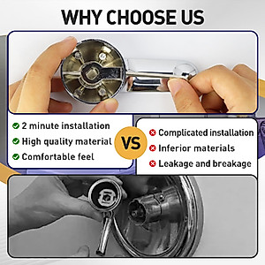 H79 Single Metal Lever Handle Kit - Chrome Finish Compatible with Delta 1300/1400 Series H79 Handle Replacement Part for Delta Tub with Ease- Bathroom Accessories Chrome