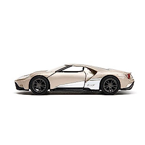 Pink Slips 1:32 2017 Ford GT Die-Cast Car, Toys for Kids and Adults(Metallic Gold)