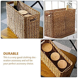 Piggy Bank Snack Container Snack Container Farmhouse Wicker File Basket Magazine Storage Clothes Basket Basket Magazine Holder Pantry Storage Baskets Garbage Container Bin Shelf Bracket