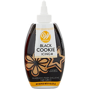 Wilton Cookie Icing - Quick, Easy-To-Use and Ready for Cake and Cookie Decorations, 9 Ounce, Black