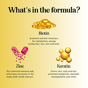 Biotin 10000mcg and Collagen Supplement - Hair Growth Supplement with Saw Palmetto for Women & Men - Horsetail Biotin Collagen Keratin and More DHT Blocker Hair Growth Vitamins for Women & Men 1 Month