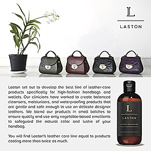 Laston Leather Conditioner & Moisturizer 8 Oz | Cleans and Protects Handbags, Purses, and Wallets | Non-Darkening Formula for Luxury Leathers