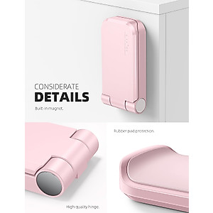 Lamicall Headphone Stand, Sticky Headset Hanger - Adhesive Headphone Holder Hook Mount, Headset Stand Holder Clip Under Desk, Earphone Clamp for Airpods Max, HyperX, Sennheiser, Pink