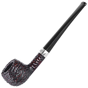 Peterson Pipes Junior Rusticated Pear - Vintage English Pipe Design, Handmade Small Tobacco Pipe, Mediterranean Briar Classic Wood Pipe, Collectible Tobacco Pipe, Made in Ireland