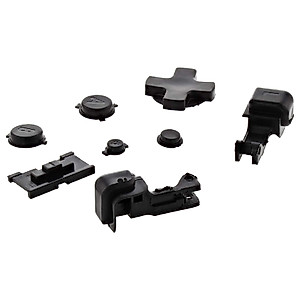 Black Plastic Full Button Set for GBA SP A B Select Start Power On Off L R Buttons D Pad