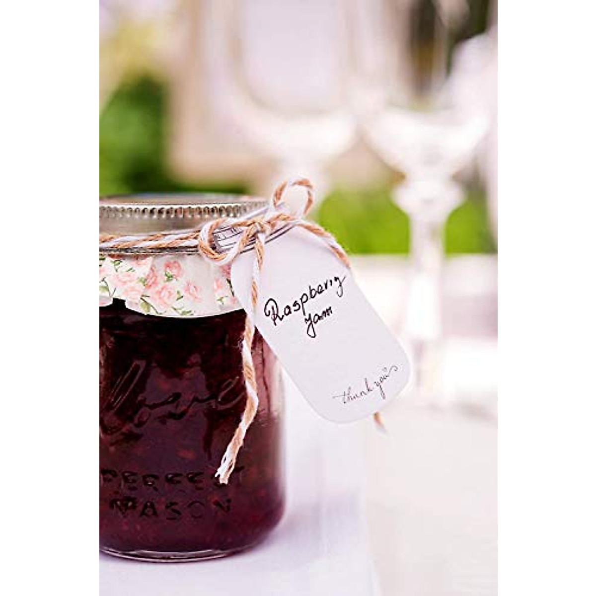 WEDDINGSTAR Mini Love Mason Jar with Lid - 6 Pack