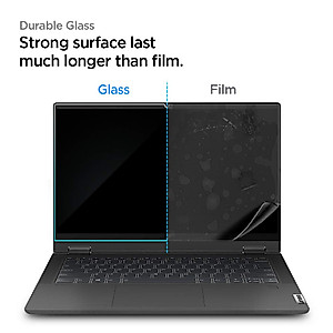 Tempered Glass Screen Protector [GlasTR Slim] Designed for Lenovo Idea Pad Flex 5-14 inch (81X20005US) [9H Hardness Tempered Glass]