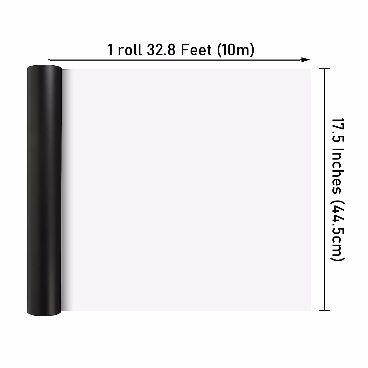 NESCCI Christmas Wrapping Paper,Matte Metal Black Wrapping Paper, Solid Color Paper,Gift Wrapping Paper,Perfect for Wedding,Valentine's Day,Birthday, Christmas,Baby Shower (17.5 Inches X 32.8 Feet)