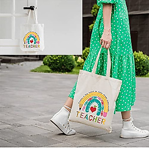 PIHOOD Teacher Gifts, Teacher Appreciation Gifts, Teacher Christmas Gifts- Includes Canvas Tote Bag, Coffee Mug, Pouch Bag, Bookmark, Pen holder, Notebooks and Greeting Card