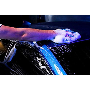 303 Car Wash Mitt - Ultra Absorbent Microfiber - Lint and Scratch Free Design - Hand Fitting, Snug Design with Elastic Cuff - Washable to Reuse, 1 Pack (39011)