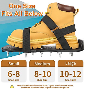 FIETODK Epoxy Floor Spiked Shoes Fully Assembled Gunite Spiked Shoes with 3/4" Short Spikes for Garage Floor Epoxy, Overlays, Cover Installation,1 Pair (Black)