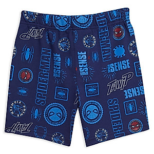 Marvel Spider-Man Toddler Boys T-Shirt and Shorts Outfit Set Gray/Blue 4T