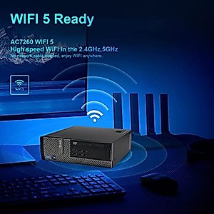 Dell OptiPlex 9020 Refurbished Desktop Computer i7-4790 Small Form Factor PC, 16GB Ram 1TB M.2 MVMe SSD+128GB SSD, AC7260 Built-in WIFI Ready,HDMI Windows 10 Pro,Altec Wireless Keyboard Mouse(Renewed)