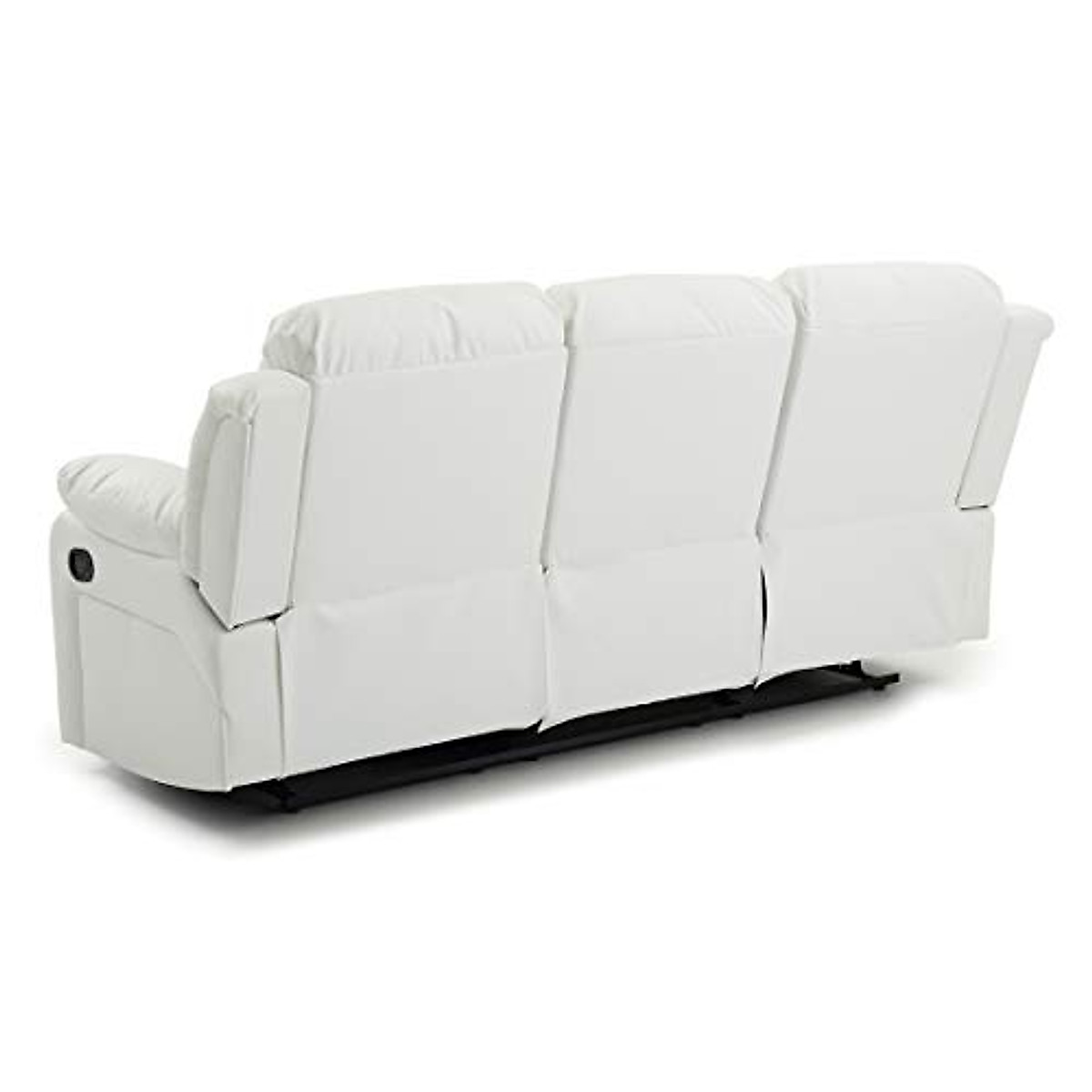 Glory Furniture Reclining Sofa White Faux Leather