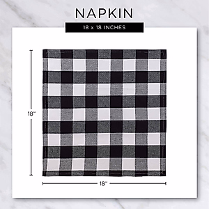 DII 100% Cotton Cloth Napkins, 18x18 Dinner Napkins, for Basic Everyday Use, Banquets, Weddings, Events, or Family Gatherings - Set of 4, Farm Fresh Stripe