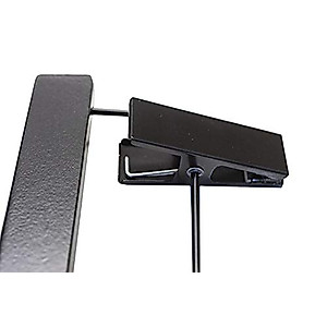 NAHANCO 21214BRCHU Wooden Skirt/Pant Hanger in Low Gloss Black Finish with Black Hardware - Home Use (Pack of 25)